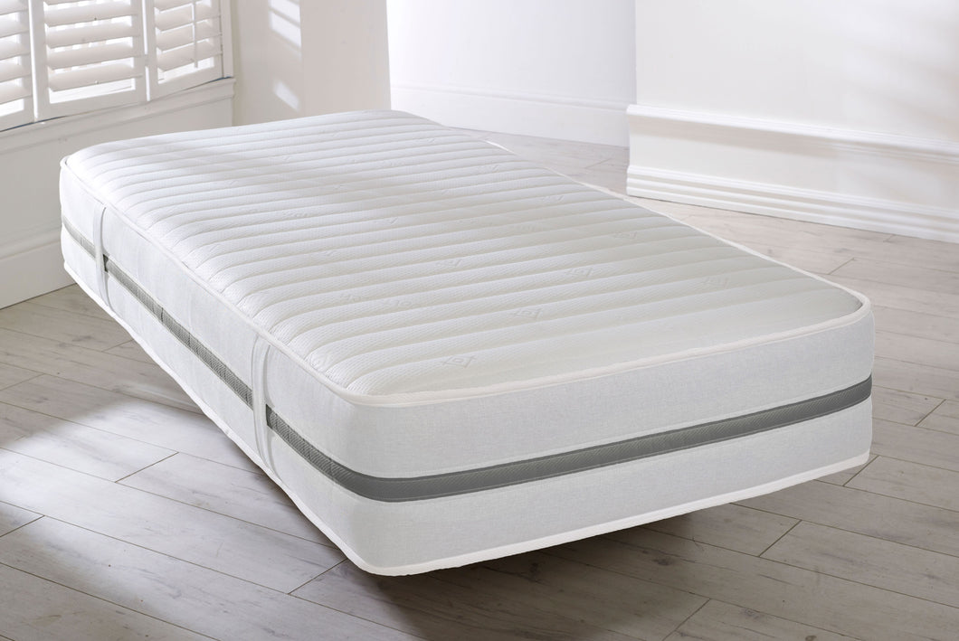 Snowmere White Micro Pocket Sprung Mattress with Reflex Base and Memor ...